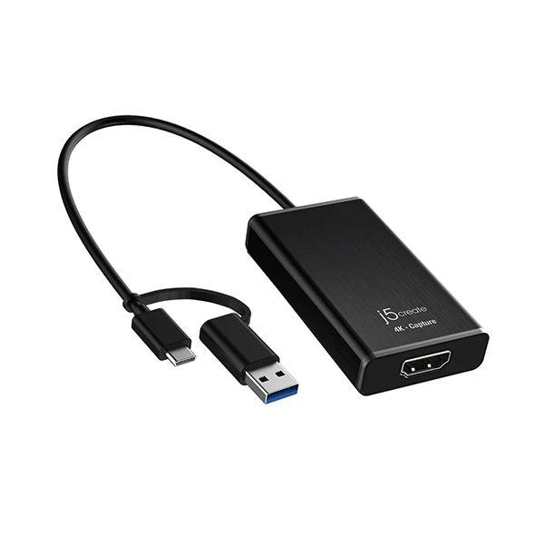 【商品名】 j5 Create USB 4K HDMIキャプチャーアダプタ ブラック JVA11 1台  [ JVA11 ]