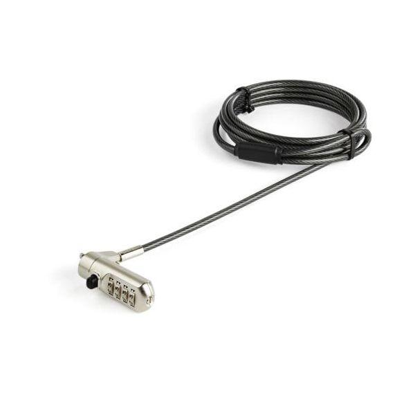 【商品名】 StarTech.com ノートパソコン盗難防止セキュリティワイヤーロック 2m Nano Saverスロット対応 ダイヤル錠LTLOCKNANO 1個  [ LTLOCKNANO ]