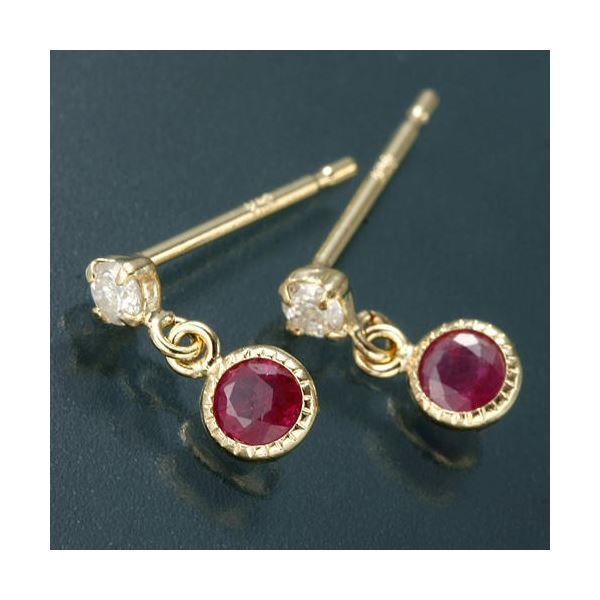 【商品名】 Amelie Monchouchouアンティーク調バースデイピアス 7月ルビー 【ジャンル・特徴】 誕生石ピアス