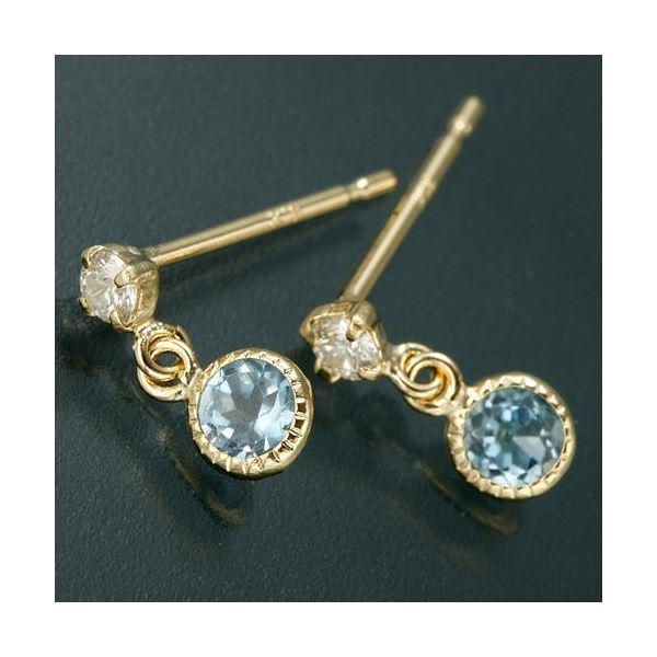 【商品名】 Amelie Monchouchouアンティーク調バースデイピアス 11月ブルートパーズ 【ジャンル・特徴】 誕生石ピアス