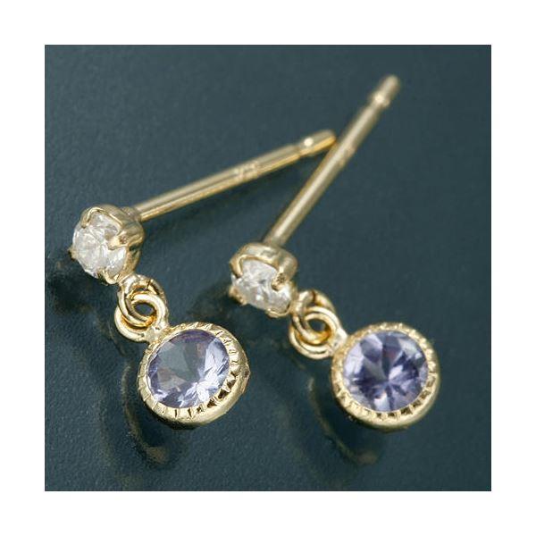 【商品名】 Amelie Monchouchouアンティーク調バースデイピアス 12月タンザナイト 【ジャンル・特徴】 誕生石ピアス
