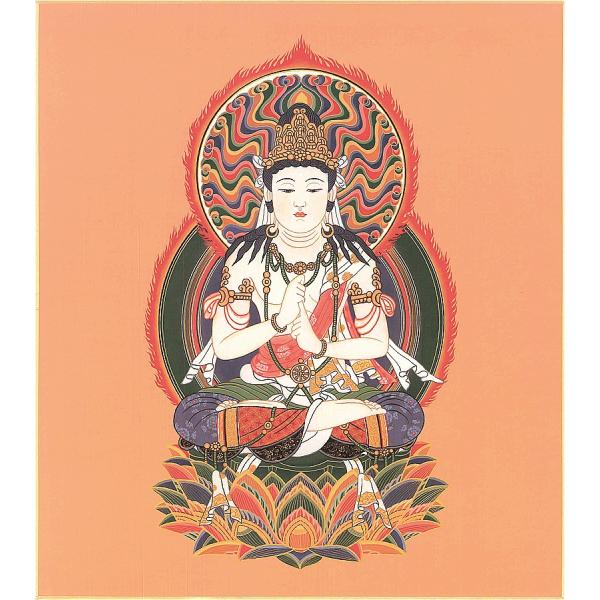 サイズ・色紙寸法：24X27cm商品説明・幸せと強運を運ぶ八体守護仏。生まれ年(干支)に合わせてお選びください。　武藤純一(彩現会会友)・大日如来は宇宙一切の森羅万象を表し、その智慧の大光明は昼夜の別なく万物を照らし、慈悲の活動は不生不滅で...