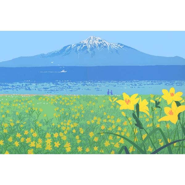 サイズ・インチ　シート寸法：253×202mm　絵寸法：155×105mm仕様 ・ジーグレー版画商品説明 ・吉岡浩太郎版画について　色の美しさ、絵の内容のわかりやすさ、夢のある楽しさなど、絵画を通じて毎日の生活に潤いを感じて頂けますように制...