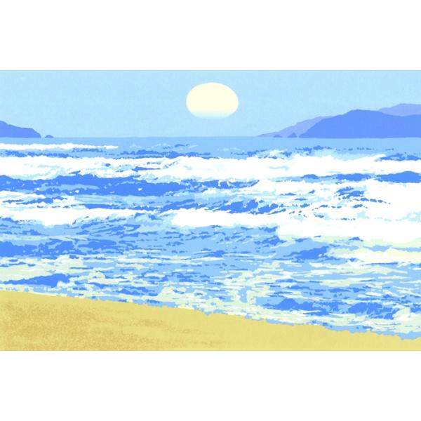 サイズ・インチ　シート寸法：253×202mm　絵寸法：155×105mm仕様 ・ジーグレー版画商品説明 ・吉岡浩太郎版画について　色の美しさ、絵の内容のわかりやすさ、夢のある楽しさなど、絵画を通じて毎日の生活に潤いを感じて頂けますように制...