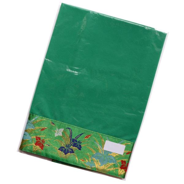 五月飾り用の緑毛氈です。平段用。床敷き/下敷き用。18号：間口60cm×奥行63cm／適応台幅55cm前後。号数に3をかけた数字が対応飾り台の幅の目安です。化繊織布・メルトン（片面毛羽立て加工）。端が縫製処理されているのでメルトン毛氈にあり...