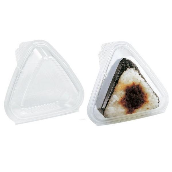 ■開け閉めが簡単、ワンタッチで使いやすくなった、おむすび容器。折蓋嵌合だから開け閉め簡単！安心・安全のセーフティ・エッジ加工。作りたてのおにぎりを入れても蒸れない蒸気抜き加工。【メーカー】エフピコ【本体規格】101×94×38（23）ｍｍ　...