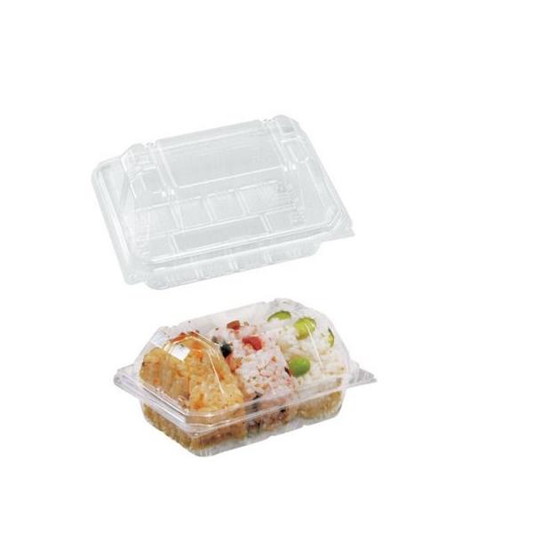 ■開け閉めが簡単、ワンタッチで使いやすくなった、おむすび容器。折蓋嵌合だから開け閉め簡単！安心・安全のセーフティ・エッジ加工。作りたてのおにぎりを入れても蒸れない蒸気抜き加工。【メーカー】エフピコ【本体規格】129×96×63（30）ｍｍ　...