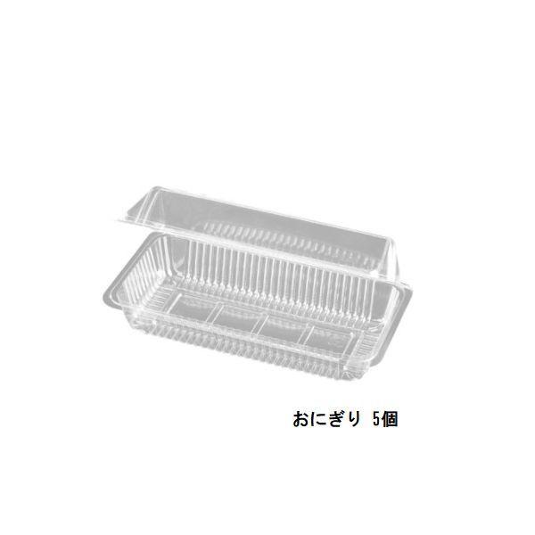 ■フタが山形になっているおにぎり専用の容器です【本体規格】185×93×30ｍｍ【材質】OPS【入数】100枚入蓋が山型になっているおにぎり用の容器です。おにぎり５個用。※掲載商品はメーカーと在庫システムを共有している為、在庫等の更新作業が...