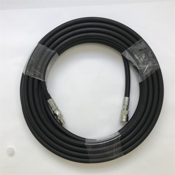★サイズ3/8★長さ8m★材質ホース金具はS20Cで、カプラはSUS304製です。★型式TW210-9×8m　1001＋３CSFー1005＋３CPM★温度範囲０℃〜８０℃★常用圧力21Mpa★対応洗浄機メーカー清和産業・日本ワグナー・フルテ...