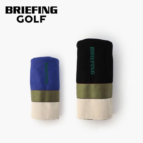 品番：brg241g27品名：BRIEFING GOLF BARREL DRIVER COVER WLブリーフィング ゴルフ バレル ドライバーカバー ウッドランド素材：モダール/コーデュラ×ヴォルテックス(R)キャンバスサイズ：W10cm...