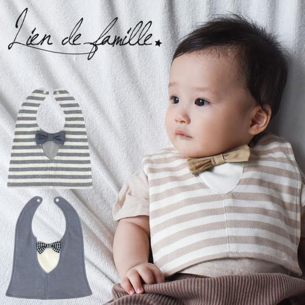 Lien de famille 【リヤンドファミーユ】ママがつくるベビーグッズブランド。お食い初め（100日祝い）などの記念日をはじめ、結婚式などのお呼ばれシーンにもぴったりのフォーマルベストスタイ。カットソー生地で柔らかな素材なので、赤ち...