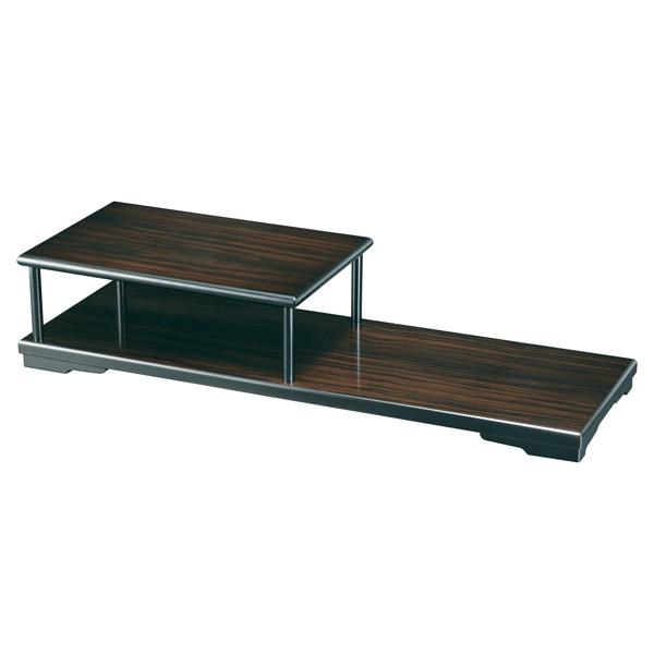 花台・敷板お気に入りの品や季節の花を飾って暮らしに潤いを・・・。飾り棚 一段 黒檀調：MDF・ウレタン塗装　寸法：60×20×12.2cm