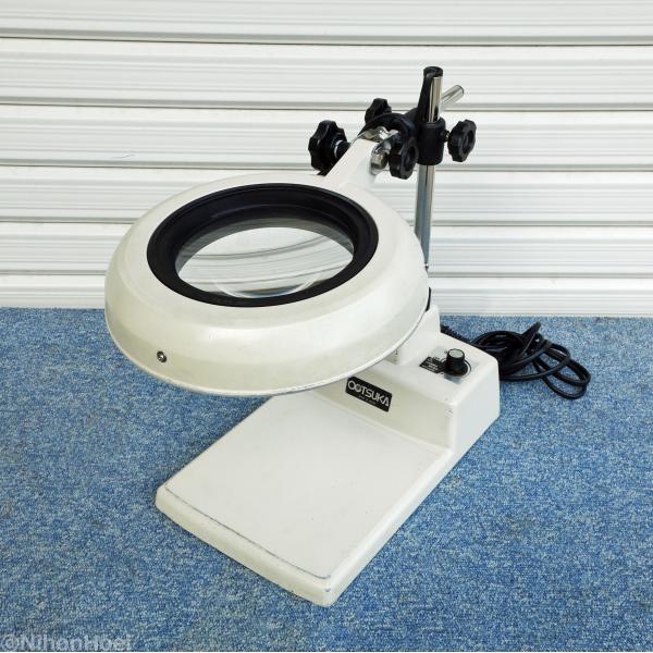 送料無料 ◆ オーツカ光学 LED照明 拡大鏡 2倍 ENVL-B ◆ 卓上 テーブルスタンド式 光量調整 拡大鏡 光学機器◆メーカー：オーツカ光学◆商品名：LED照明拡大鏡◆型番：ENVL-B◆レンズ：2倍◆製造年：2013年頃（電源コー...