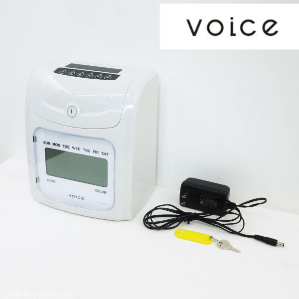 送料無料 ◆ voice 自動集計機能付 タイムレコーダー ◆ 100人 黒赤2色印字 VT-2000 ボイス◆従業員が多くても、毎月の時間計算を自動化できる◆休憩をマイナスした労働時間や、残業時間の集計が可能◆オフィスなど、従業員全員の休...