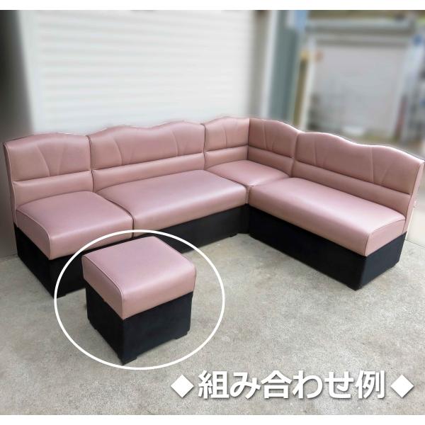 業務用 ボックス ソファ ◆ スツール 在庫6 ◆ 幅360×奥行390×高さ400mm ◆ カラオケ スナック バー 待合室 ロビー 病院 オフィス サロン◆落ち着いた色合いのシステムソファのスツール。◆沈み込みず、優しく安定した座り心地...