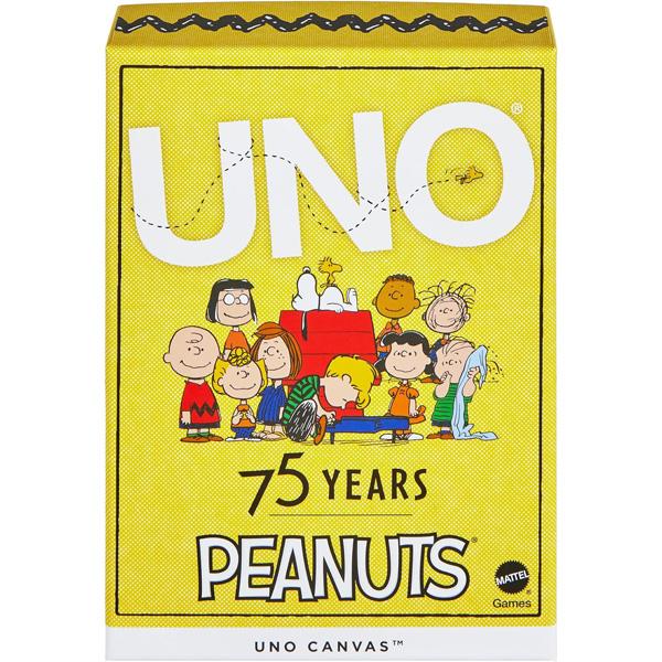 スヌーピーやチャーリー・ブラウンでおなじみの「ピーナッツ」が誕生75周年！大人気カードゲームUNO(R)に、ピーナッツの仲間たちが登場する特別版です。懐かしくて心温まるイラストが満載で、家族や友達とのウノタイムがもっと楽しくなります。ルール...