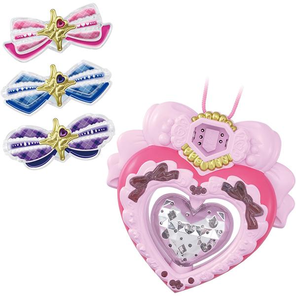 『キミとアイドルプリキュア♪』より、「キミとアイドル変身 アイドルハートブローチスペシャルセット」が登場！「キミとアイドル変身 アイドルハートブローチ」と「プリキュアリボン」3種のセットです。プリキュアリボンをセットするとハートのミラーボー...