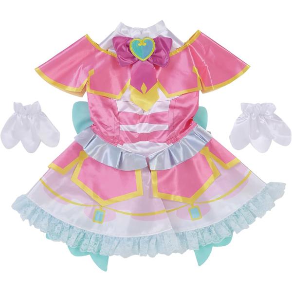 『名探偵プリキュア！』より、「変身プリチューム キュアミスティック」が登場！キュアミスティックになりきれる衣装です。対象サイズ：・身長約95〜115cm・胴囲約45〜53cm☆別売りの「変身プリチューム キュアミスティック アクセサリーセッ...