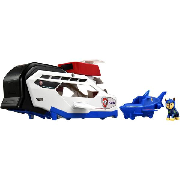 どんなトラブルもパウっと解決！パウ・パトロール、出動！チェイスのビークルとフィギュアが付いたホエールパトローラー。海の中をパトロールしよう！ホエールパトローラーの中にビークルをセットして、尾翼を押すとビークルが出動するよ！セット内容 ホエー...
