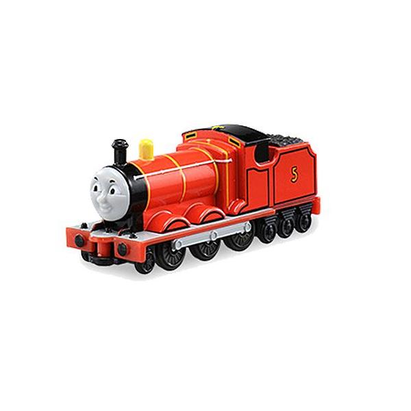 ぴかぴかの赤いボディが自慢のジェームスが、トーマストミカに登場！連結・切り離しアクションが可能です。発売日：2014年7月5日パッケージサイズ：39mm×82mm×27mm 使用電池：不要対象年齢：3歳以上メーカー：タカラトミー種類：おもち...