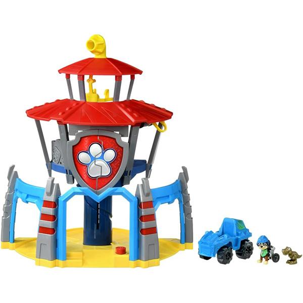 どんなトラブルもパウっと解決！パウ・パトロール、出動！テレビアニメ「ダイノレスキュー」シリーズに登場する新しい基地・ダイノステーションが登場！(1)ボタンを押すとツイスト変形！変形すると高さ約50cm！(2)ビークルやフィギュアと一緒に遊ん...