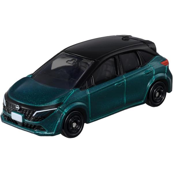「日産 ノート オーラ」が、トミカになって登場です。アクション：サスペンション発売日：2025年7月19日パッケージサイズ：W78×H39×D27mm使用電池：不要対象年齢：3歳以上メーカー：タカラトミー種類：おもちゃ・ミニカー