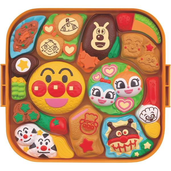 アンパンマンのおべんとうパズルシリーズに豪華なランチボックスが登場！ おままごとも！パズルあそびも！アンパンマンとなかまたちがいっぱいのかわいいおかずが13ピース！(13キャラクターが登場) 既存品のおべんとうパズルの5ピースからパズル難易...