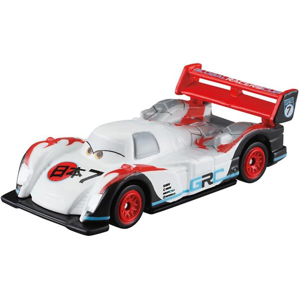 カーズの新テーマ「GRC（グローバル・レーサーズ・カップ）」がカーズトミカに登場！シュウ・トドロキが新たなデザインで登場です。流線型のボディとリアウィング、GRCロゴがスピード感と迫力を演出。ホワイトボディに赤のホイールとアクセントカラーの...