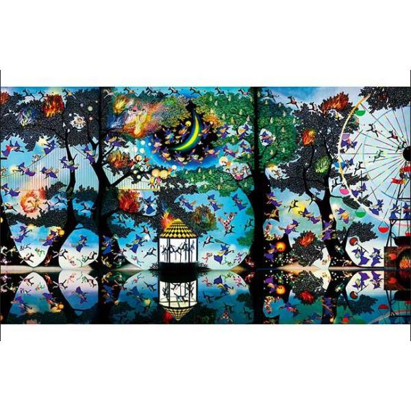 【発売日：2018年11月09日】商品名：魔法の森に燃える再生の炎サイズ：50×75cm品　番：APP-1000-831ピース数：1000メーカー：アップルワン補　足：【ジグソーパズル】【イラスト】【藤城清治】【201811】【1000-2...
