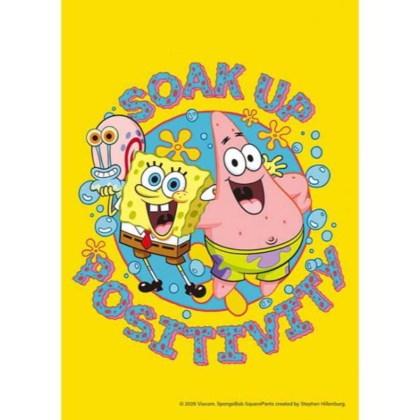 【発売日：2026年01月20日】商品名：SOAK UP POSITIVITYサイズ：18.2×25.7cm品　番：APP-108-092ピース数：108メーカー：アップルワン補　足：【ジグソーパズル】【キャラクター】【スポンジ・ボブ】【2...