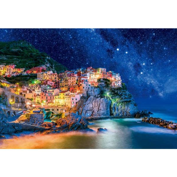 【発売日：2018年06月08日】商品名：星空のチンクエテッレサイズ：49×72cm品　番：BEV-31-486ピース数：1000メーカー：ビバリー補　足：【ジグソーパズル】【風景】【海外風景】【イタリア】【世界遺産】【海柄】【夜景】【光る...