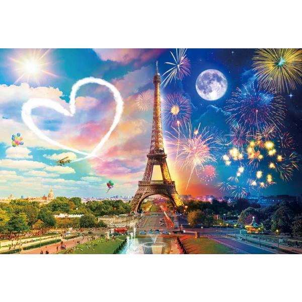 【発売日：2023年03月10日】商品名：Paris Day to Nightサイズ：49×72cm品　番：BEV-1000-020ピース数：1000メーカー：ビバリー補　足：【ジグソーパズル】【イラスト】【ラース スチュワート】【1000...
