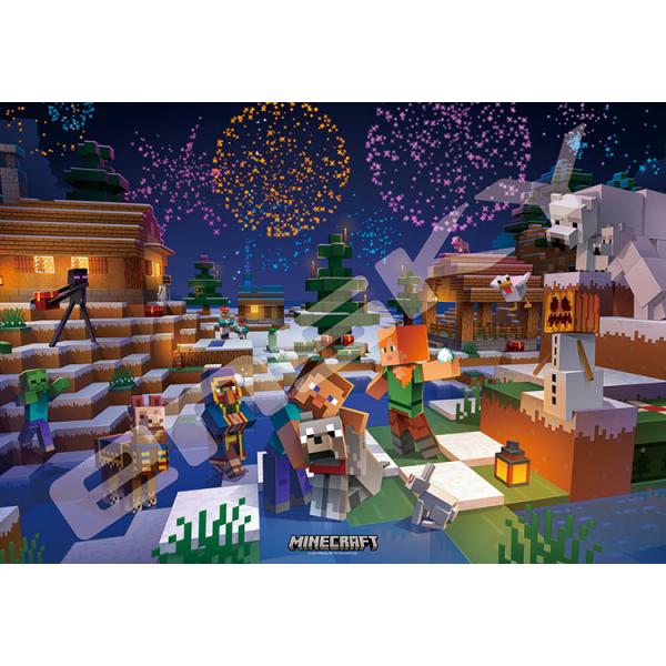 【発売日：2021年12月31日】商品名：Selebration!サイズ：51×73.5cm品　番：ENS-1000T-300ピース数：1000メーカー：エンスカイ補　足：【ジグソーパズル】【キャラクター】【Minecraft】【マインクラ...