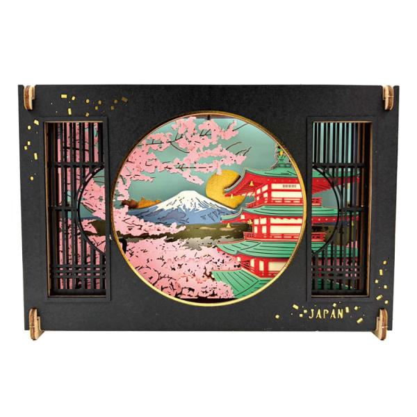 【発売日：2026年08月06日】商品名：窓から望む富士山と桜サイズ：H100×W152×D42mm品　番：ENS-PT-WL33メーカー：エンスカイ補　足：【雑貨】【ペーパーシアター】【PAPER THEATER】【フラワー】【富士山】【...