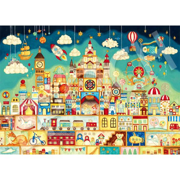 【発売日：2026年06月20日】商品名：おもちゃの国サイズ：38×53cm品　番：EPO-07-476sピース数：500メーカー：エポック社補　足：【ジグソーパズル】【イラスト】【西村典子】【500-950】【202606】【色：イエロー...
