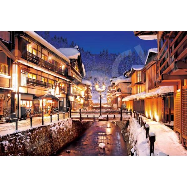 【発売日：2023年06月15日】商品名：銀山温泉- 山形サイズ：50×75cm品　番：EPO-09-044sピース数：1000メーカー：エポック社補　足：【ジグソーパズル】【風景】【国内風景】【東北】【山形】【風景雪柄】【夜景】【2023...