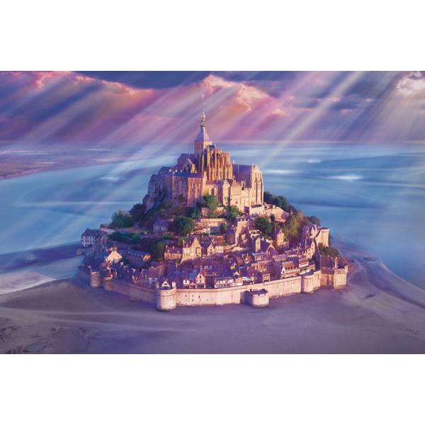 【発売日：2019年06月07日】商品名：光さす モン・サン・ミシェル -フランスサイズ：50×75cm品　番：EPO-10-808ピース数：1000メーカー：エポック社補　足：【ジグソーパズル】【風景】【海外風景】【フランス】【世界遺産】...