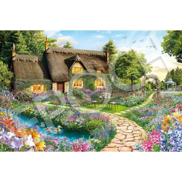 【発売日：2024年03月08日】商品名：春を告げる庭サイズ：50×75cm品　番：EPO-12-618sピース数：1000メーカー：エポック社補　足：【ジグソーパズル】【イラスト】【キシダヨシマサ】【202403】【1000-2000】【...