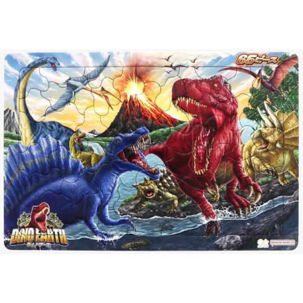 【発売日：2023年04月01日】商品名：パズル65P ディノ・アースサイズ：W375×H251×D5mm品　番：SUN-6309001Aピース数：65メーカー：サンスター補　足：【子供用パズル】【板パズル】【対象年齢5才以上】【恐竜】【デ...