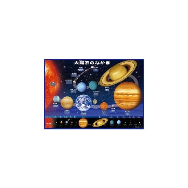 商品名：太陽系のなかまサイズ：26×37.5cm品　番：TEN-TC80-641ピース数：80メーカー：テンヨー補　足：【子供用パズル】【板パズル】【対象年齢5才以上】【チャイルドパズル】【1009】【-108】【色：ブルー】【色：ブラック】