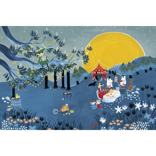 【発売日：2024年05月17日】商品名：月明りのパーティーサイズ：50×75cm品　番：YAM-10-1459ピース数：1000メーカー：やのまん補　足：【ジグソーパズル】【キャラクター】【ムーミン】【202405】【1000-2000】...