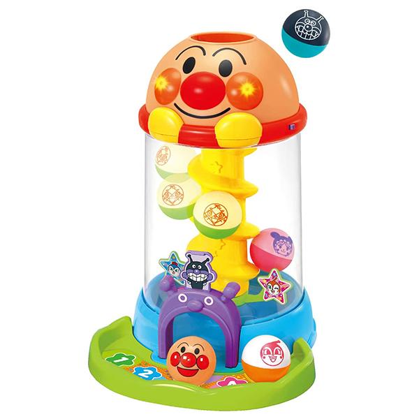 アンパンマン NEWにぎって！おとして！光るくるコロタワー光や音がたくさんの1.5歳から遊べるたまおとしです。アンパンマンの上から付属のボールを入れるとポンッと音がして、転がるボールにあわせておしゃべりとメロディが流れ、アンパンマンのほっぺ...