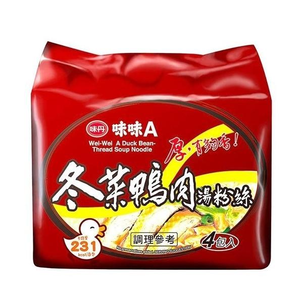 ・台湾直送・インスタント冬菜(キャベツの漬物)鴨肉春雨・台湾大手食品メーカー＜味丹＞の人気ロングセラー商品■辛さ：☆☆☆☆☆辛くない・賞味期間：9ヶ月・原産国名：台湾Taiwan・内容量：60ｇ X 4食入・保存方法：常温で保存(開封前)・...