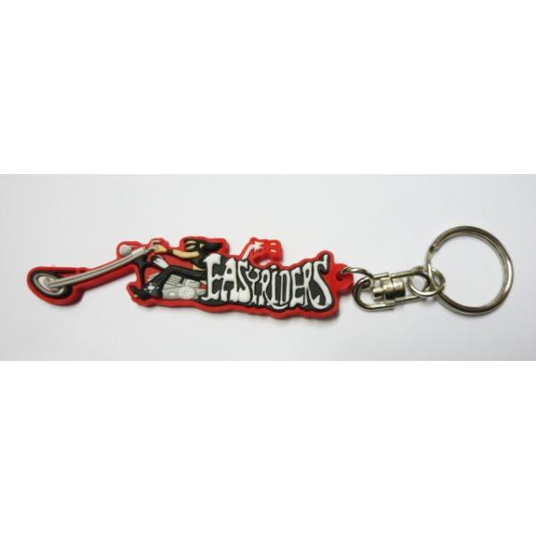 見て！この立体感！おなじみのマスコットキャラクター！「チョッパーオヤジ」をリアルなラバーキーホルダーにしちゃいました柔らかい素材なのでバイクも傷つきません♪サイズ：約80mm×20mm