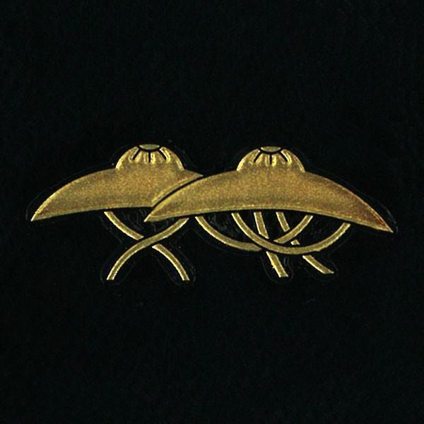 ■日本製■柄サイズ　W3cm×H3cm家紋の柄のみが残るタイプのステッカーです。貼り付けかんたん、他に類を見ない質感と輝き、抜群の耐久性と粘着力！スマホカバーや剣道の胴に貼り付けるのに調度いいサイズです！柳生氏柳生笠　（やぎゅうがさ）