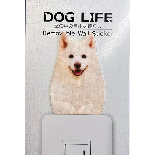 ■日本製■シールサイズ　縦 7.8 cm x 横 5.3 cm電気のスイッチまわり、棚の上、トイレの壁など毎日何気なく見ている場所にストーリーを生み出すことができるウォールステッカーです。従来のシールのようにテカテカ反射することが無いファブ...