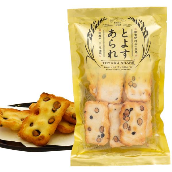 黒豆をつき込んだ、歯ごたえのある、ほど良い大きさのおかきです。黒豆がもつ甘味と塩の味付けは、相性がよく誰もが好む美味しさです。内容量／8枚商品サイズ（mm）（縦・横・高さ）／260×170×30特定原材料等／乳成分、大豆オリジナル メーカー...