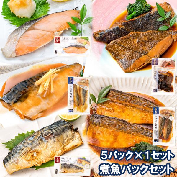 【商品説明】魚菜パックセット[さけ塩焼・さばの塩焼き・さば味噌煮・さばのみぞれ煮・かれい煮付け]【内容量】さけ塩焼：45g前後（1切）さばの塩焼き：60g前後（1切）さば味噌煮：200g前後（2切）さばのみぞれ煮：100g前後（2切）かれい...