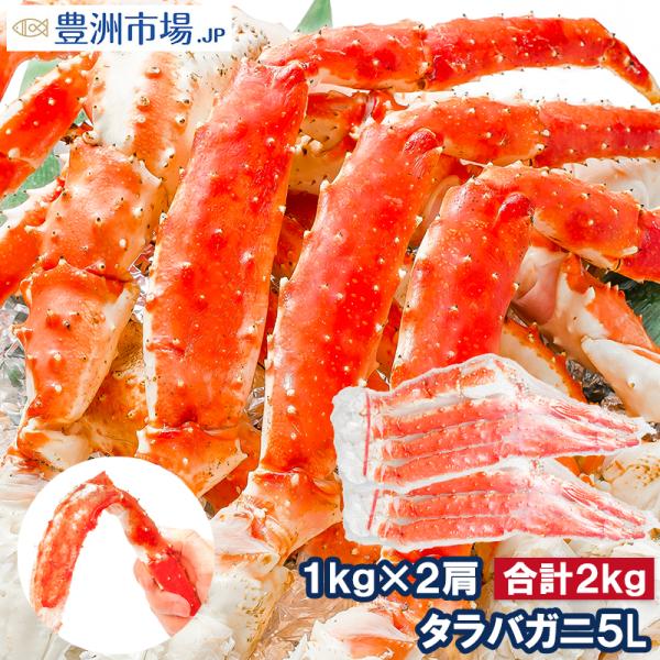 【送料無料】タラバがに足5Lサイズ×2セット2kg丸ごとショルダーがお買い得【タラバガニ たらばがに タラバがに かに カニ 蟹】【業務用 レシピ 料理 豊洲市場】【商品名】ボイルタラバ蟹5L×2セット（ショルダー）【内容量】冷凍総重量1k...