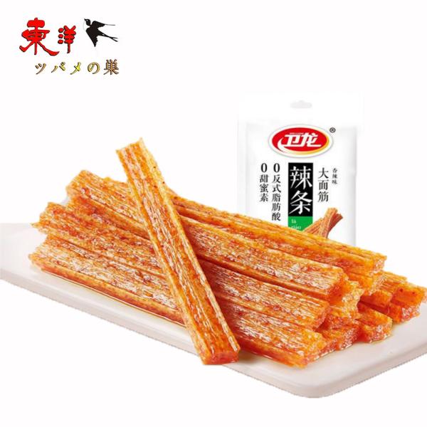【名　称】衛龍大面筋【原材料】小麦粉、水、塩、砂糖，天然色素　等で作られています【内容量】106gx4点【原産地】中国【賞味期限】パッケージに記載【保存方法】直射日光、高温多湿を避け、常温で保存して下さい。【注意事項】画像はイメージです。入...